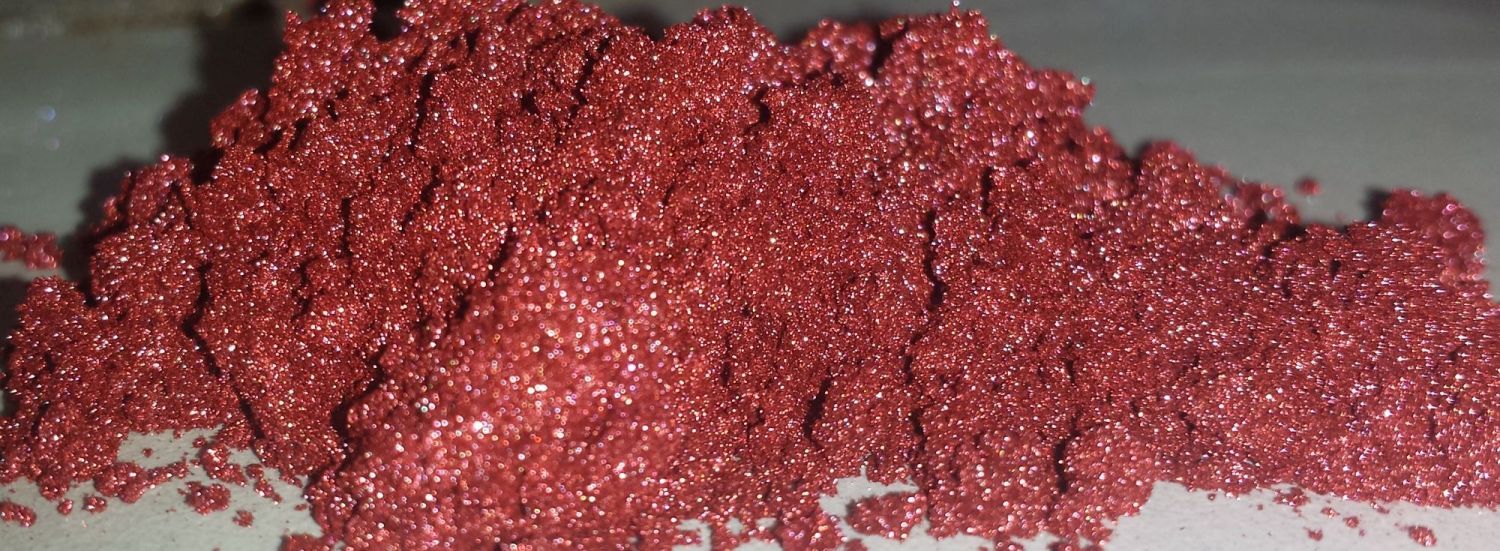 Custom Paint with Red Metal Pearl Mica Pigment - Vintage Paint